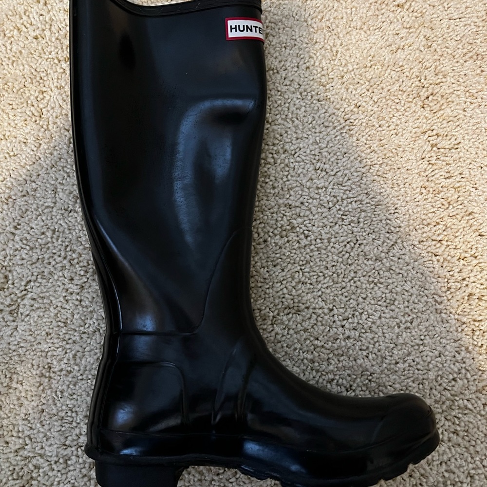 Women’s Hunter Tall High Gloss Rain Boot In Black - Gem